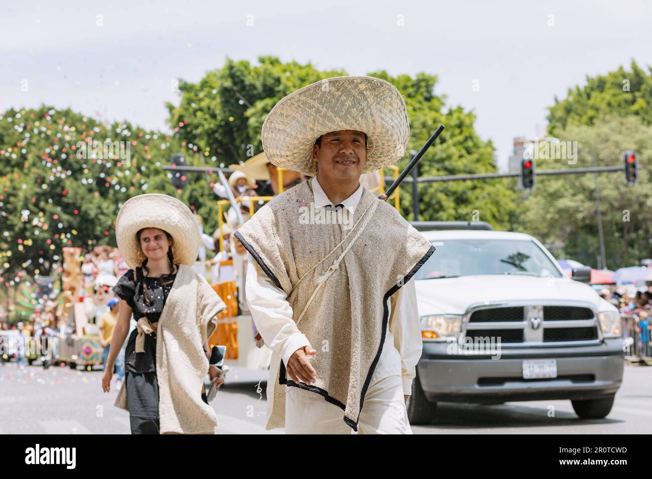 representation of the battle of May 5, march in the civic parade on the ...