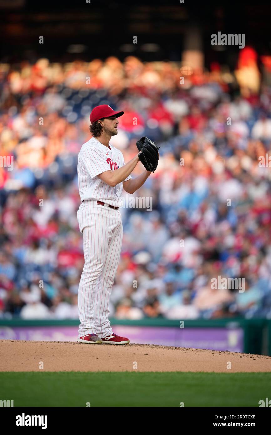 Philadelphia Phillies' Aaron Nola plays during a baseball game, Tuesday ...