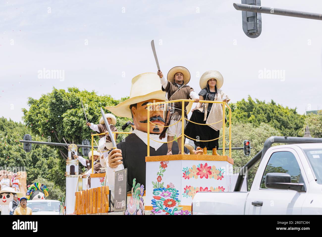 representation of the battle of May 5, march in the civic parade on the ...