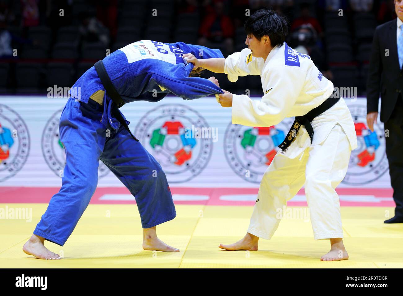 Ali Bin Hamad Al Attiyah Arena, Doha, Qatar. 9th May, 2023. (L-R) Kaja ...