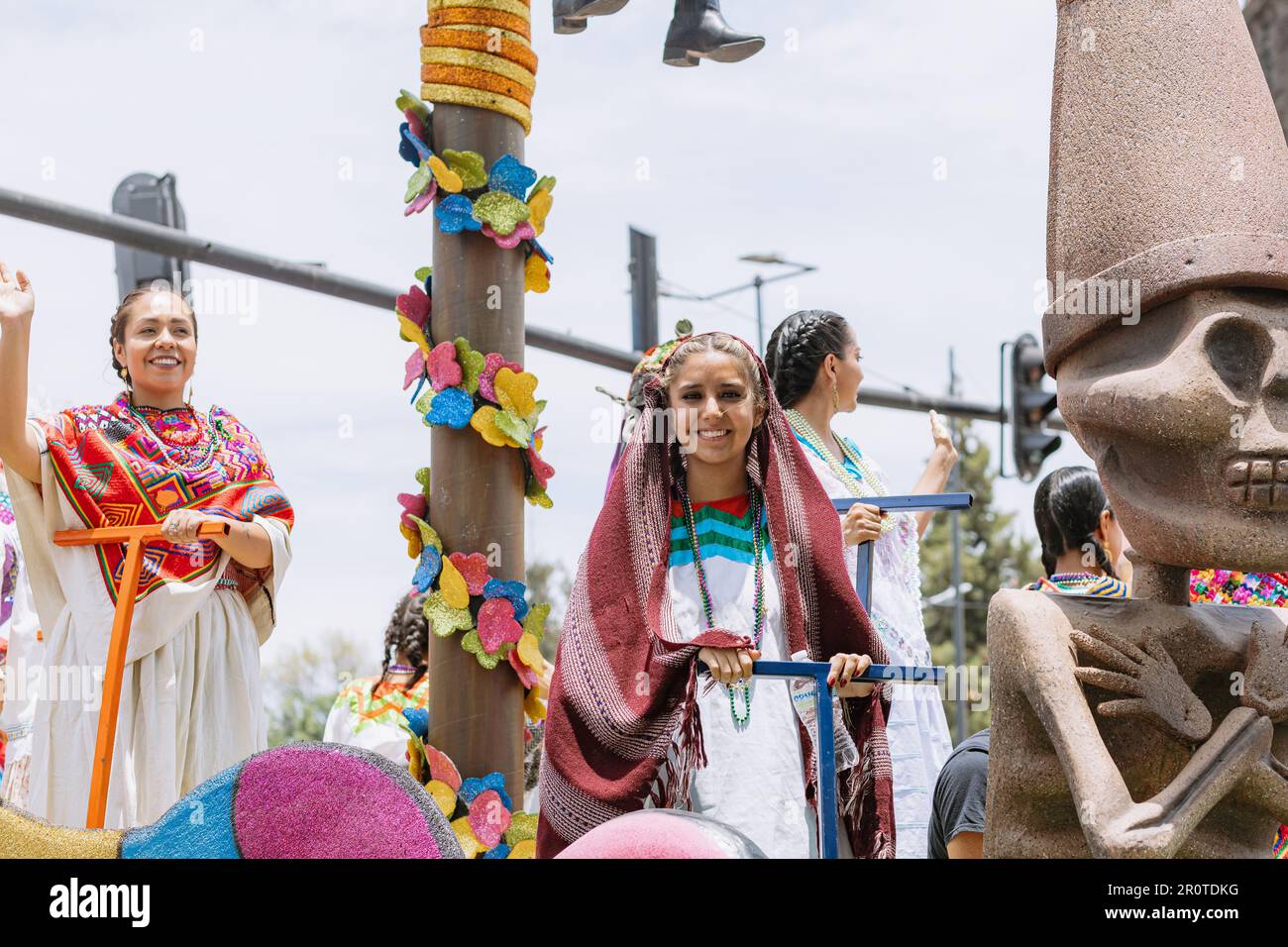 Representation of the battle of May 5, march in the civic parade on the ...