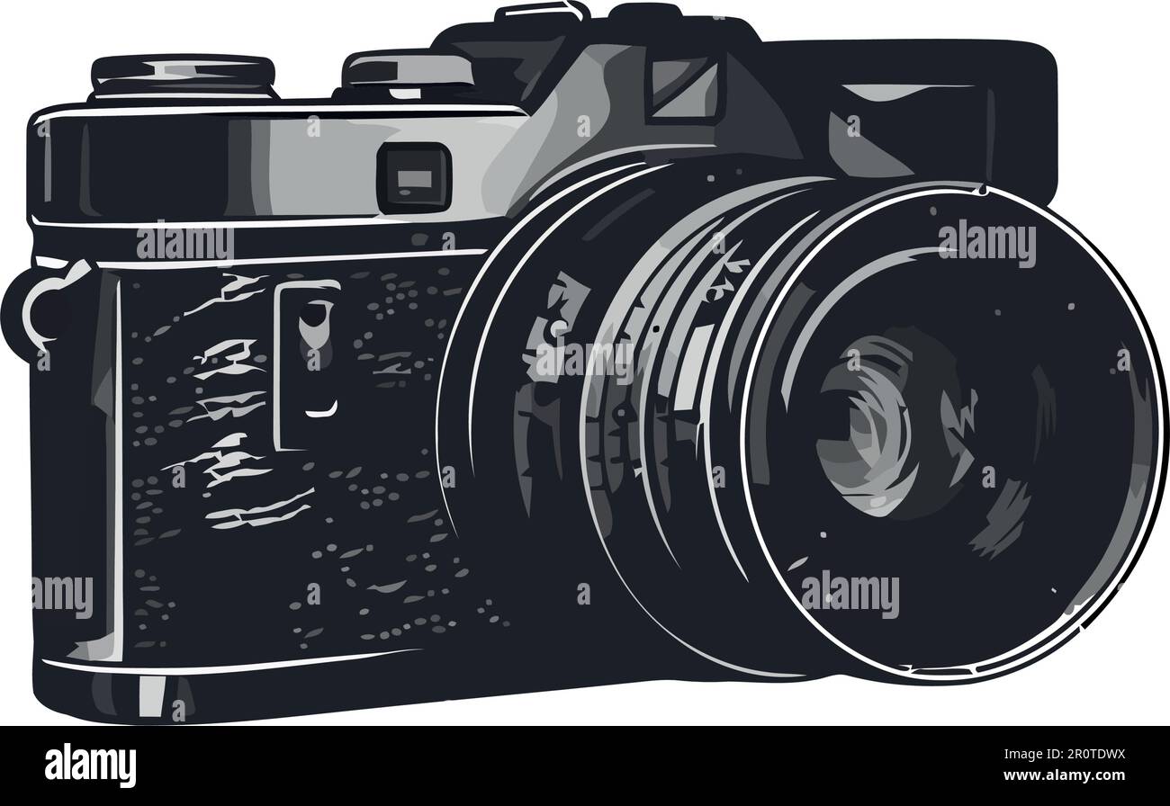 Modern camera design over white Stock Vector Image & Art - Alamy