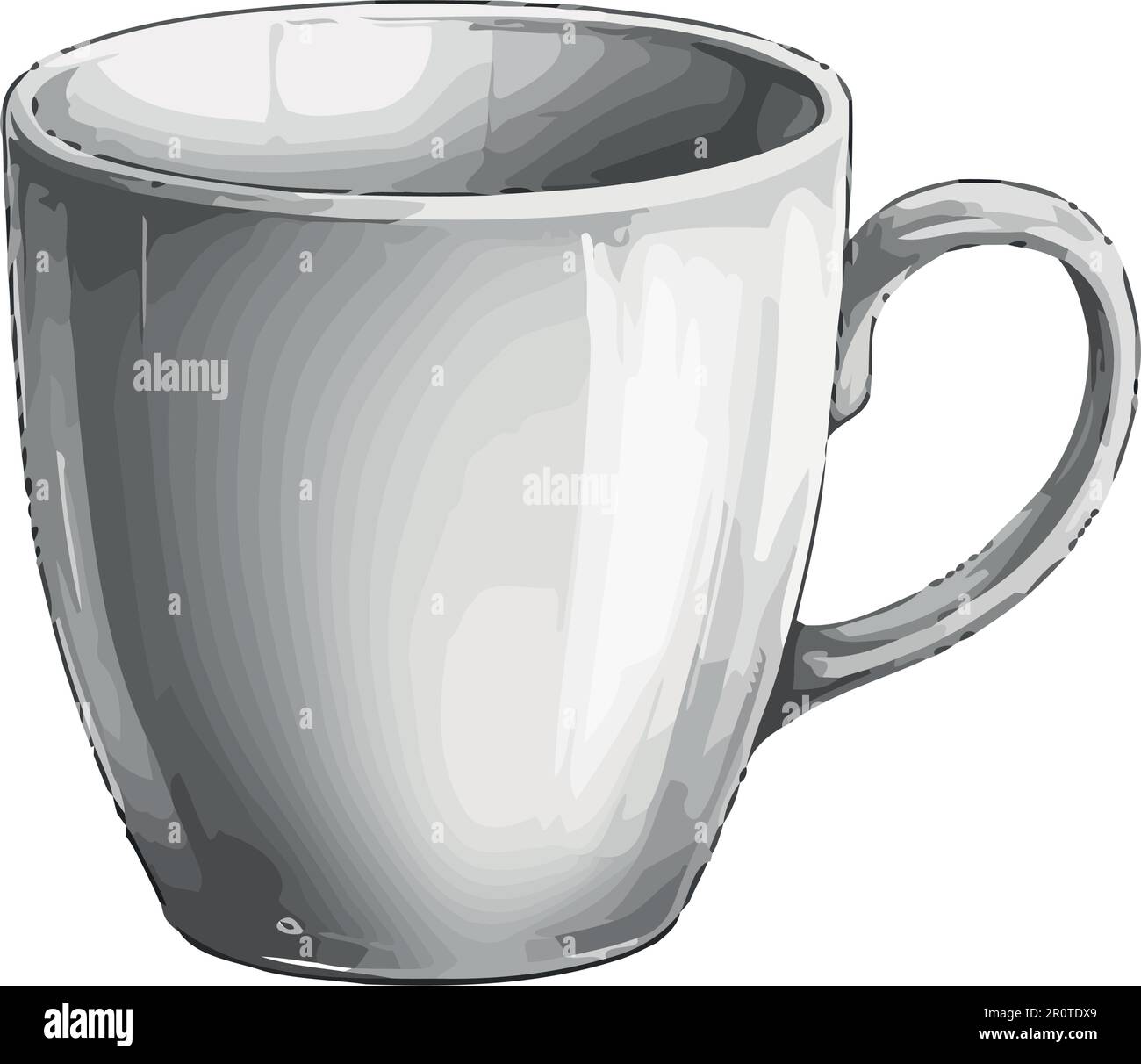 Coffee mug vector over white Stock Vector Image & Art - Alamy