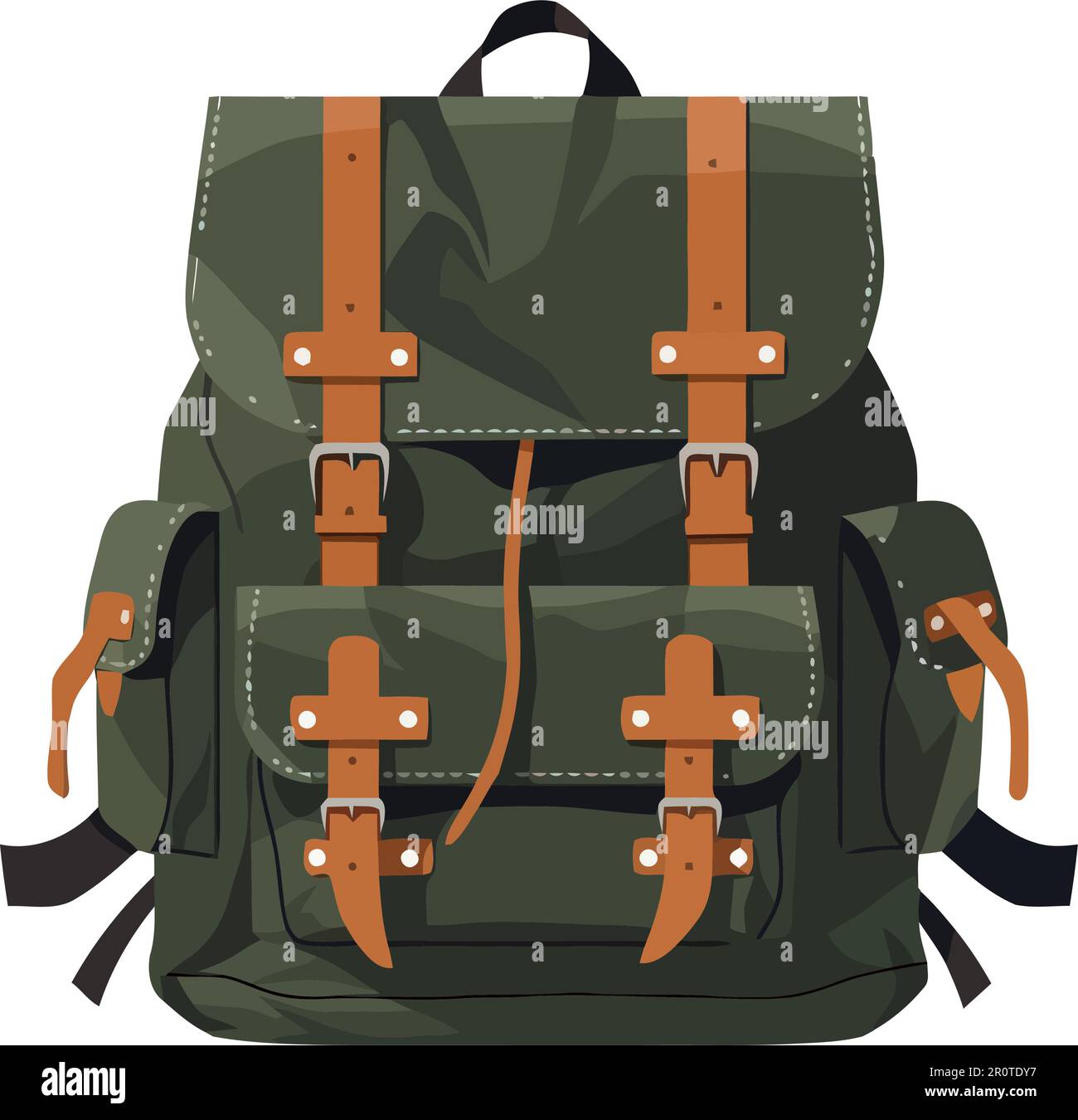 Hiking backpack symbolizes adventure, exploration, and success isolated ...