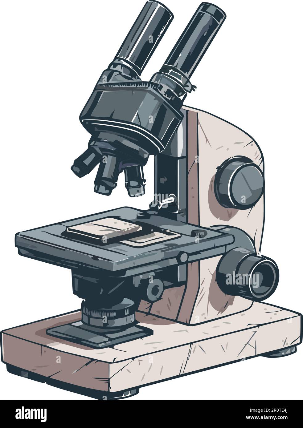 Scientist Analyzing Molecular Structure With High Scale Magnification
