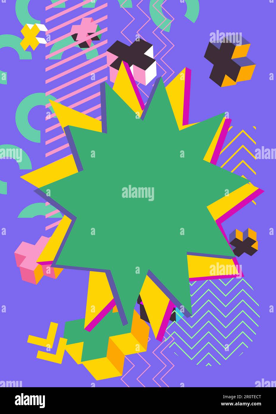 Vibrant explosion of shapes Stock Vector Images - Alamy