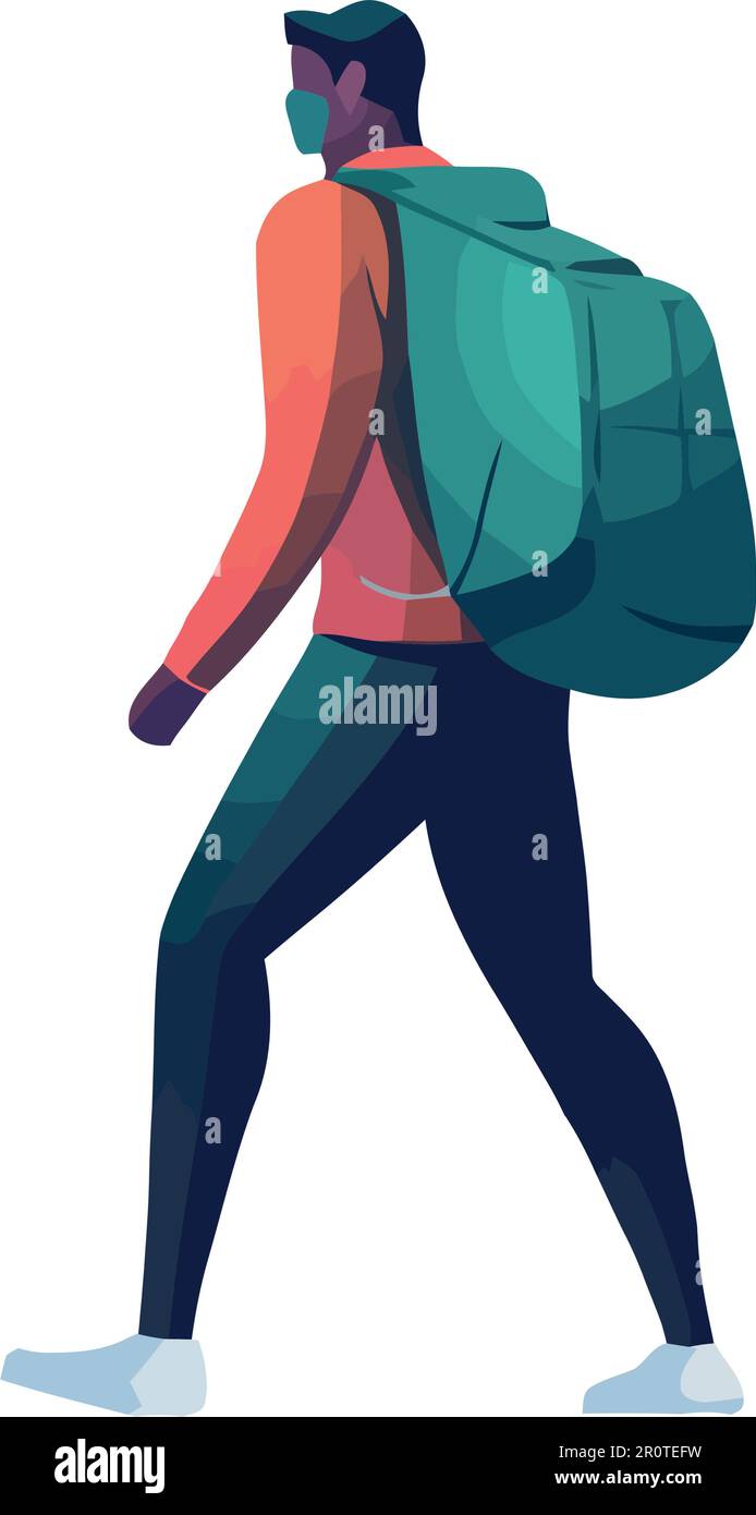 Businessman running rear view Stock Vector Images - Alamy