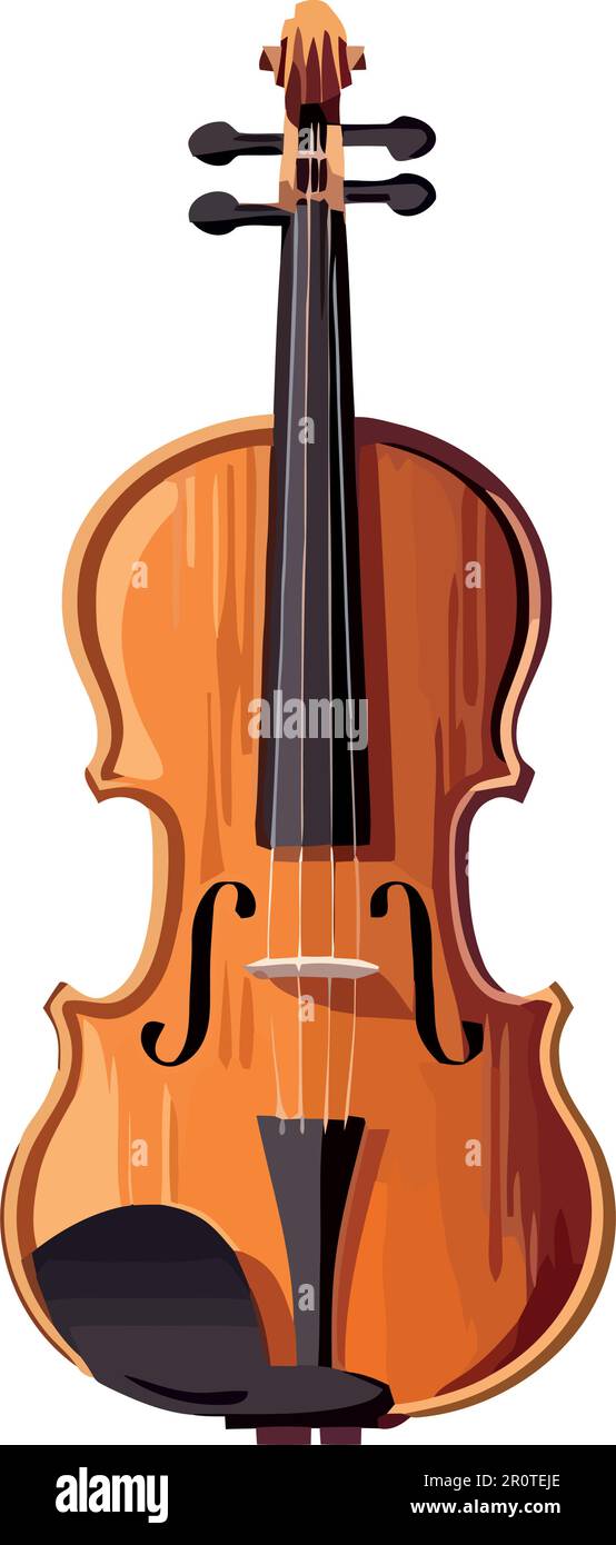 Classical wooden violin design Stock Vector Image & Art - Alamy