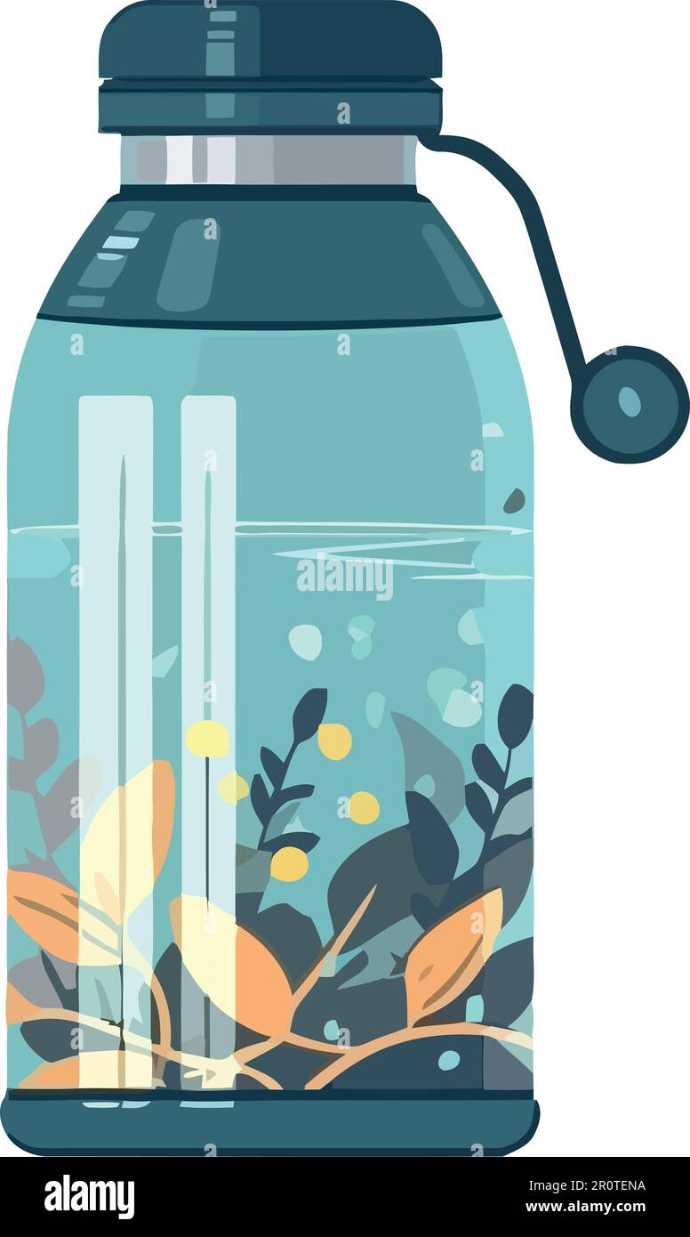 Abstract water bottle silhouette Stock Vector Images - Alamy