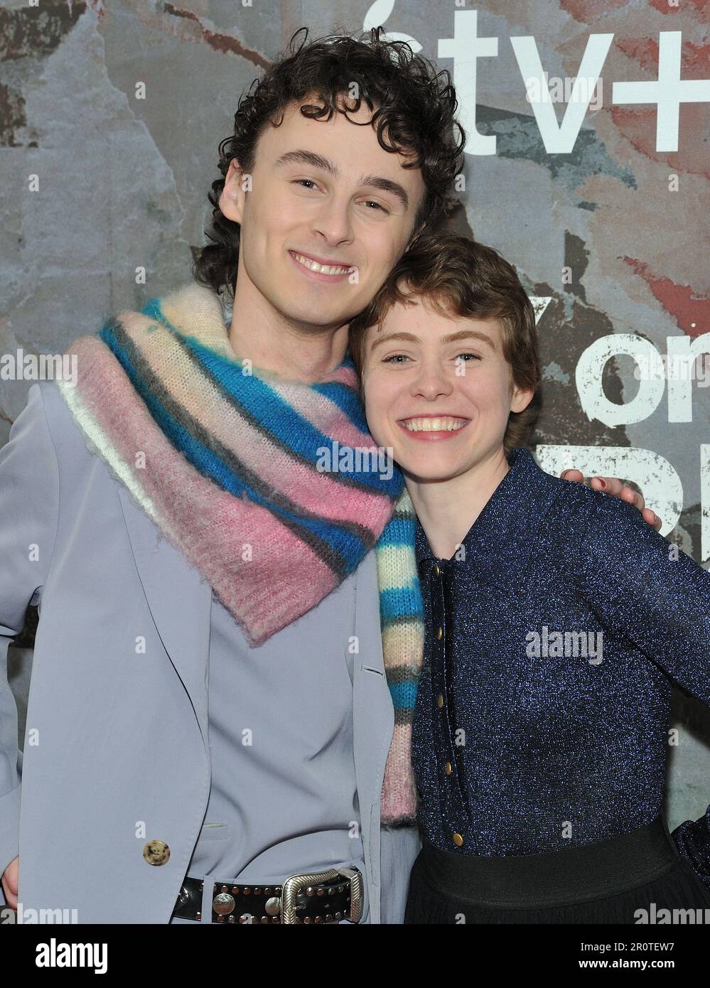 New York, USA. 09th May, 2023. Wyatt Oleff (L) and guest attend the ...