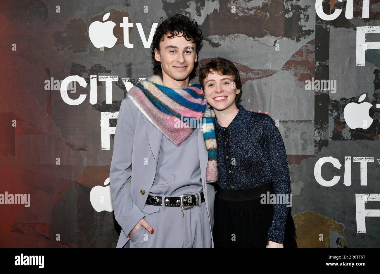 Wyatt Oleff, left, and Sophia Lillis attend a special screening of the ...