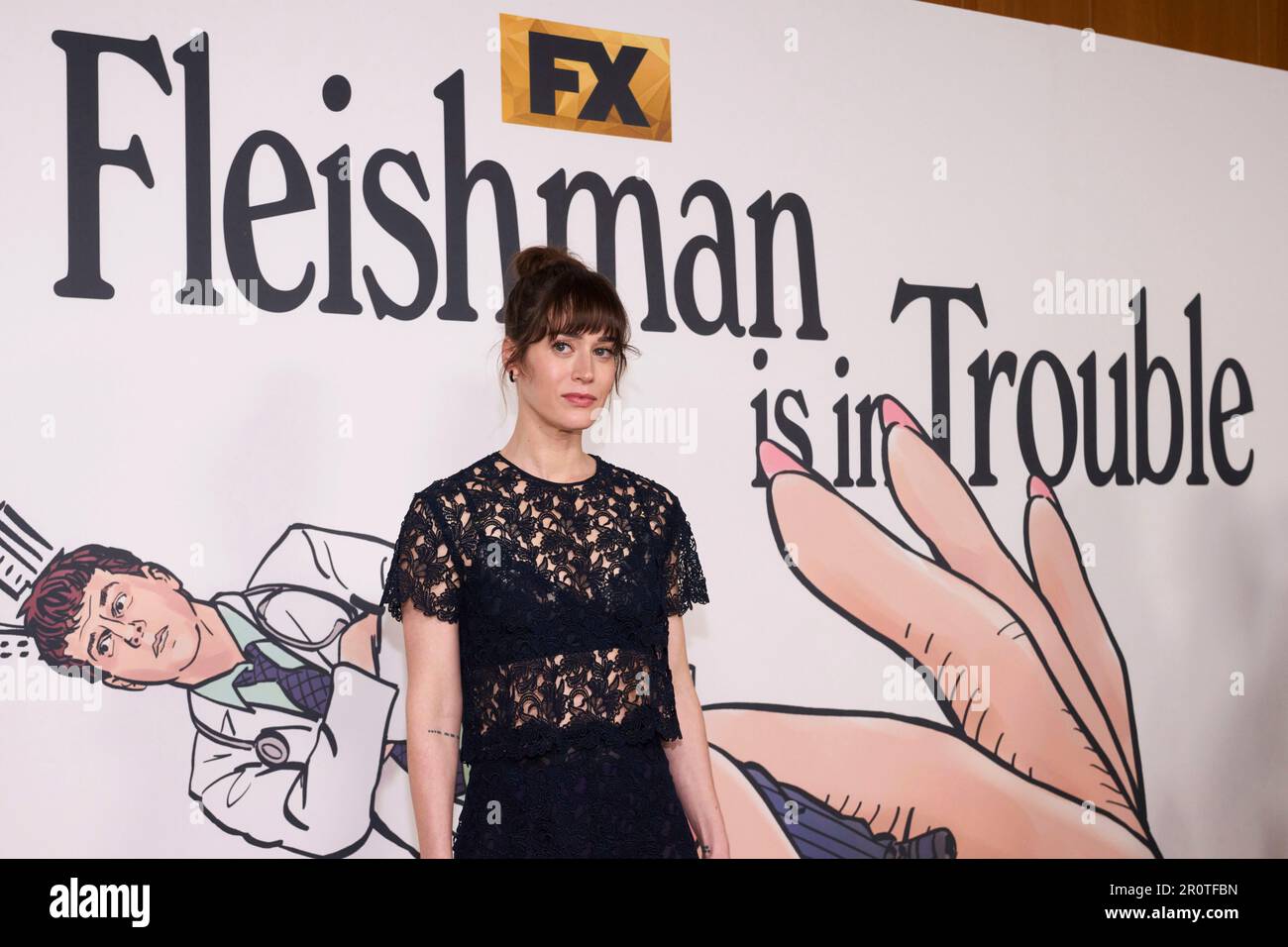 Lizzy Caplan arrives to a screening of "Fleishman Is In Trouble," Tuesday, May 9, 2023, at ...