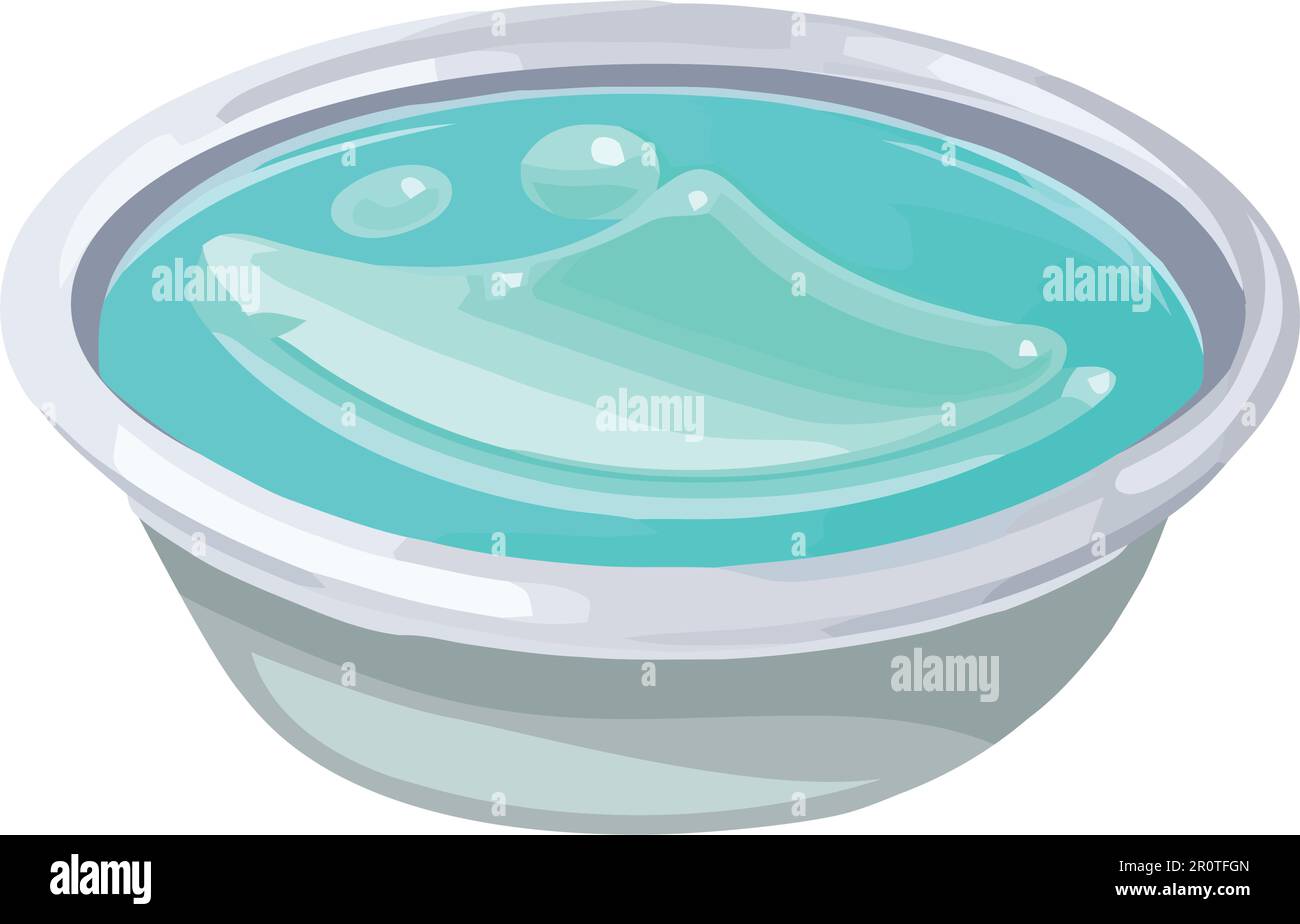 Water bowl top view Stock Vector Images - Alamy