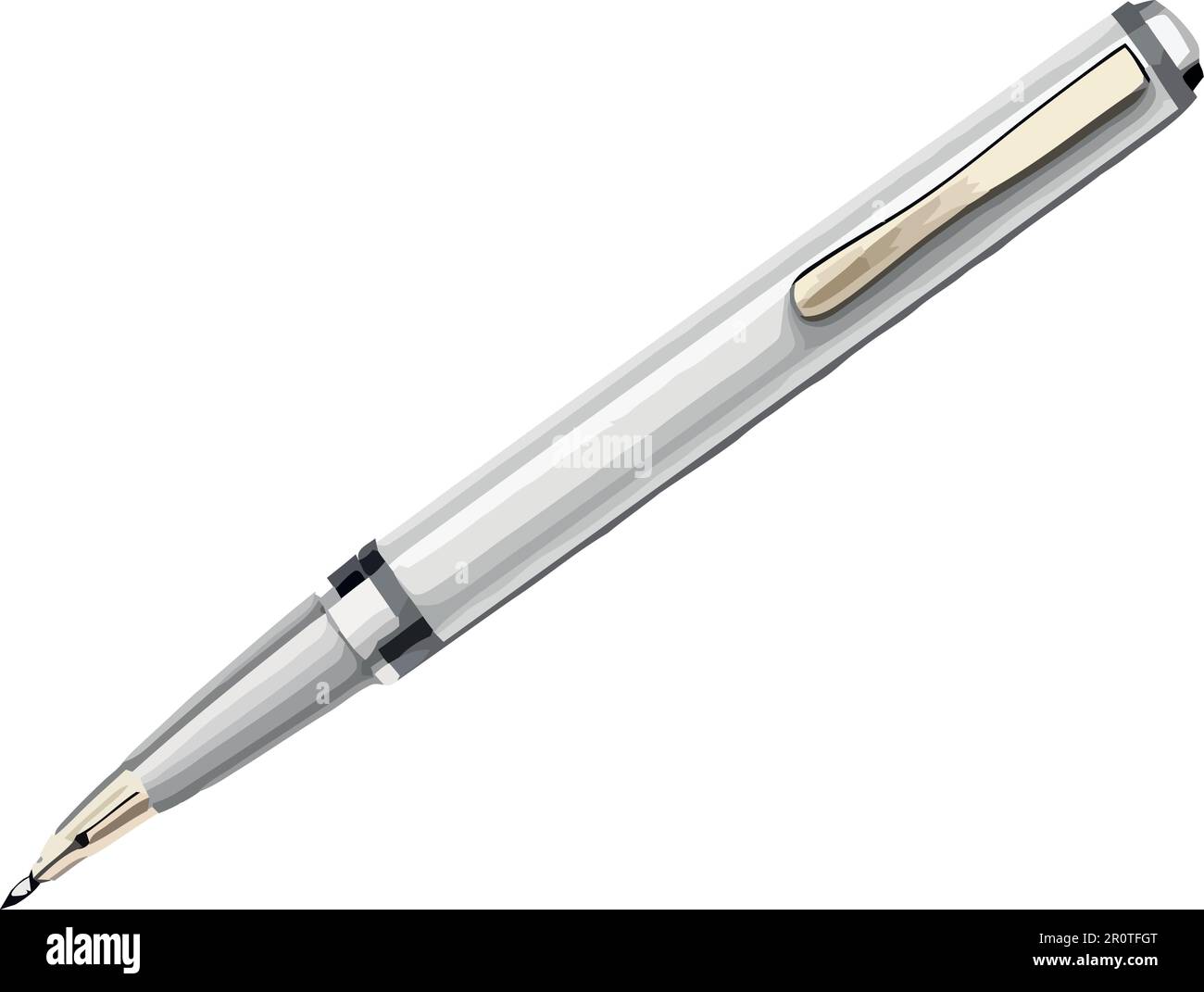 silver pen design Stock Vector Image & Art - Alamy
