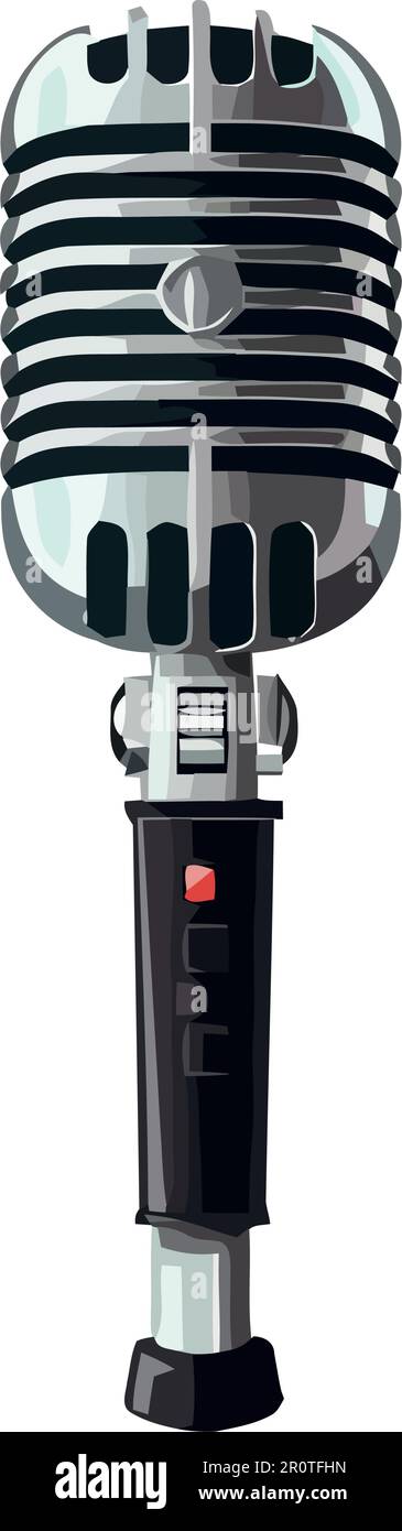 Metallic microphone design Stock Vector Image & Art - Alamy