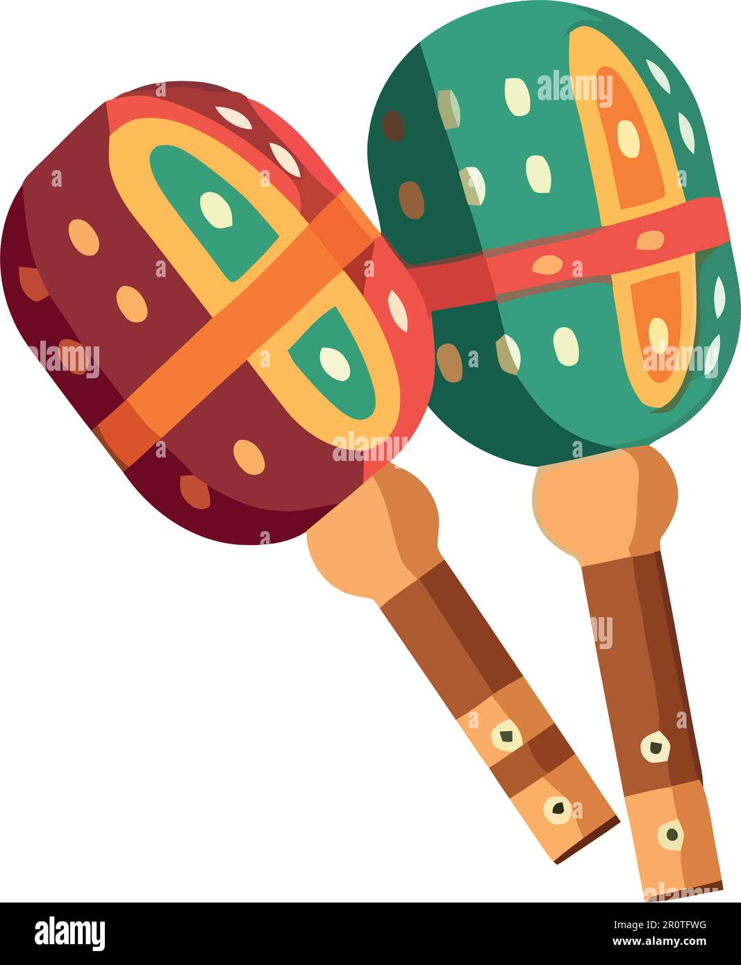 multi colored maracas Stock Vector Image & Art - Alamy