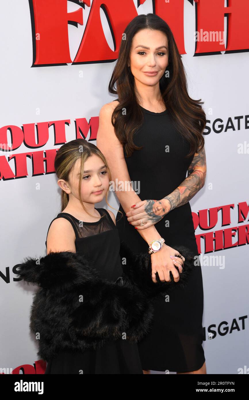 New York, USA. 09th May, 2023. Meilani Mathews and Jenni Farley aka JWoww walking the red carpet ...