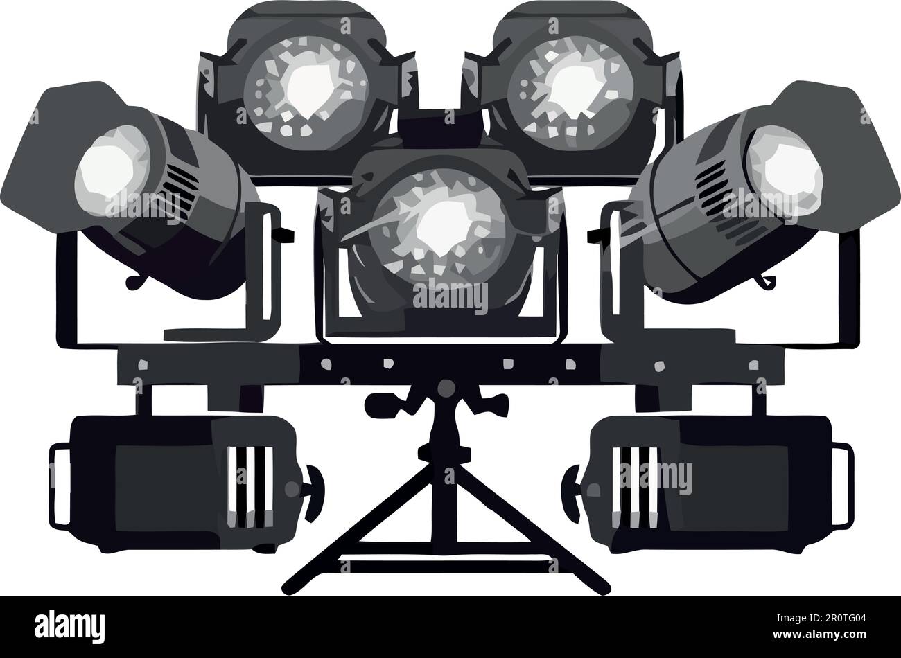 Film equipment lights Stock Vector Images - Alamy