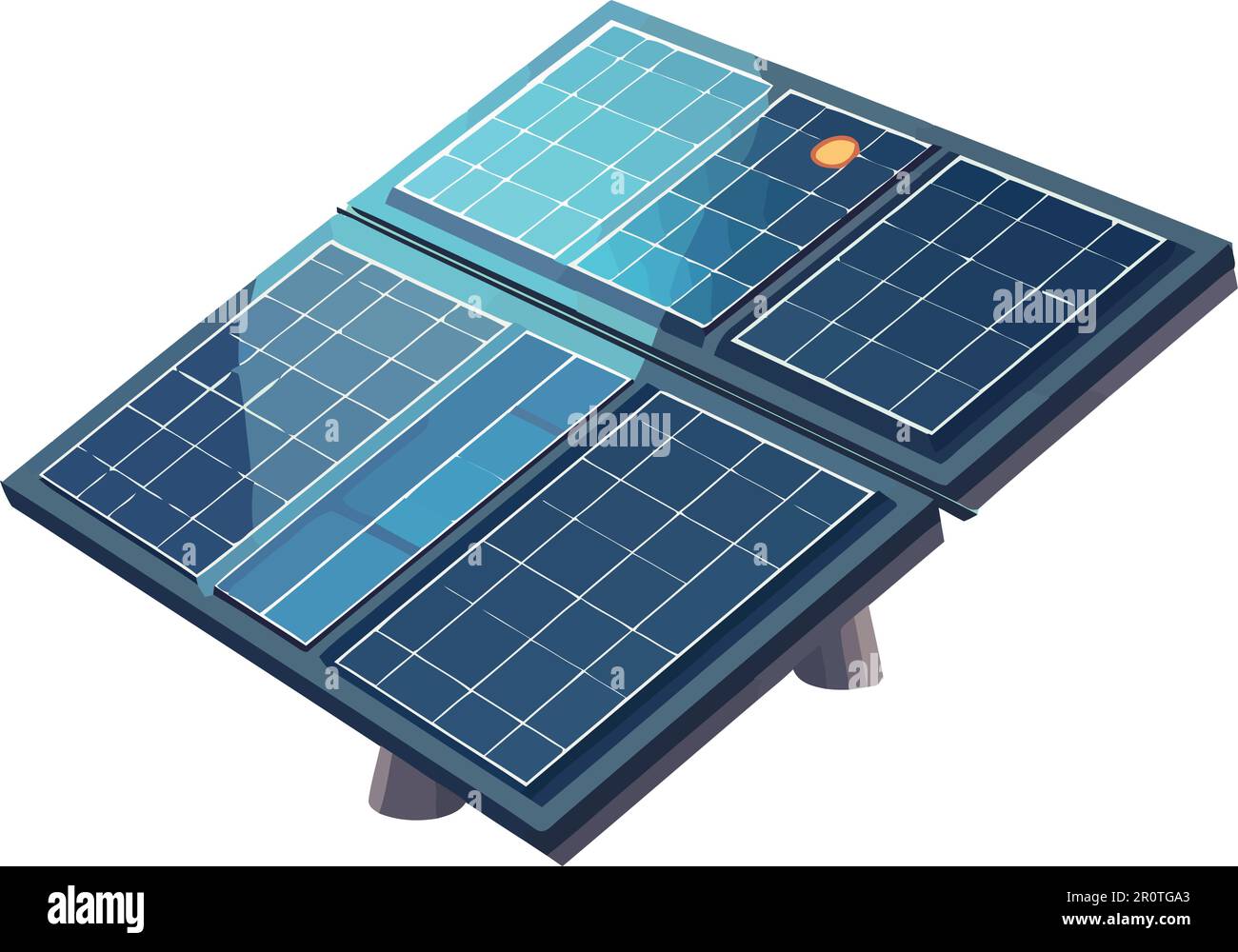 Futuristic solar power station illustration Stock Vector Image & Art ...