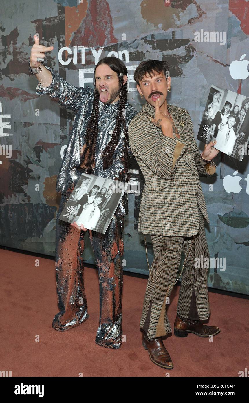 New York, USA. 09th May, 2023. L-R: Nico Tortorella and Max Milner ...