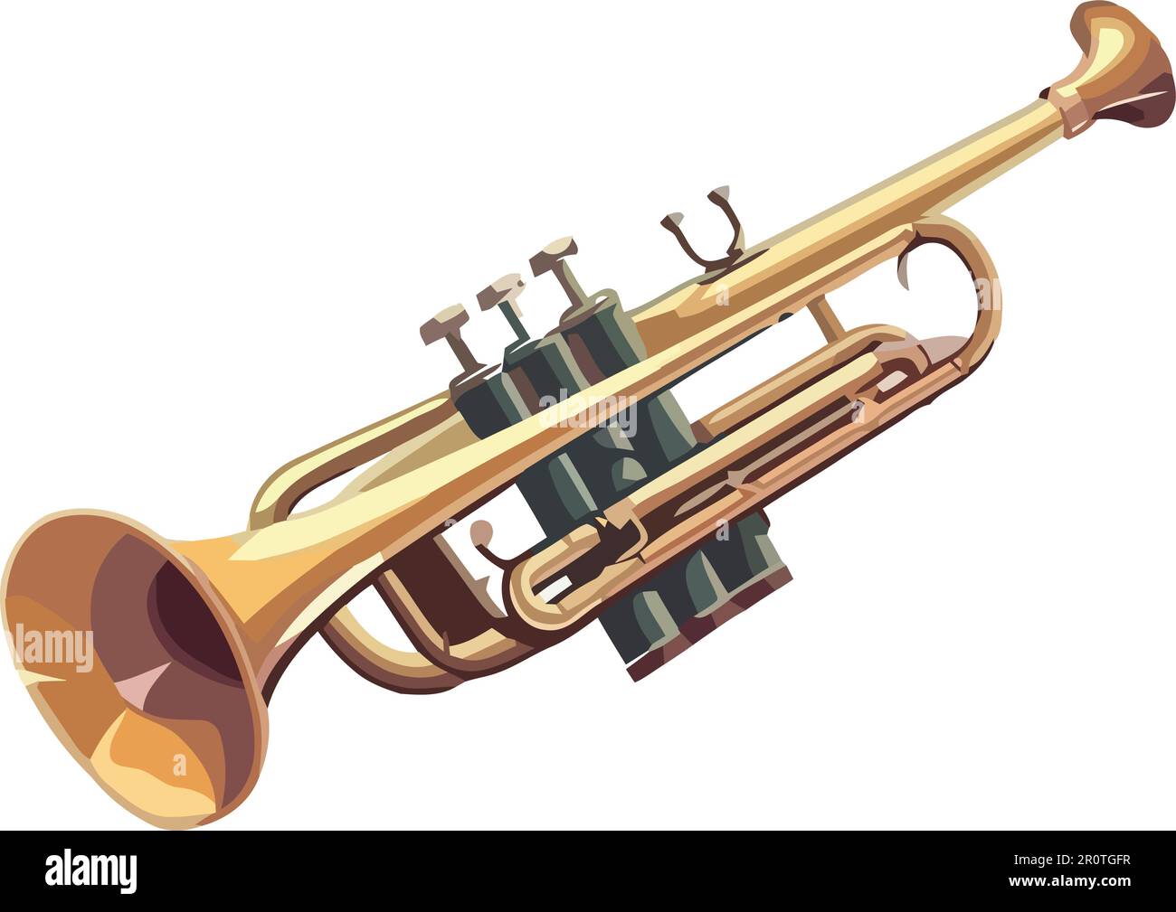 Classic Shiny trumpet Stock Vector Image & Art - Alamy