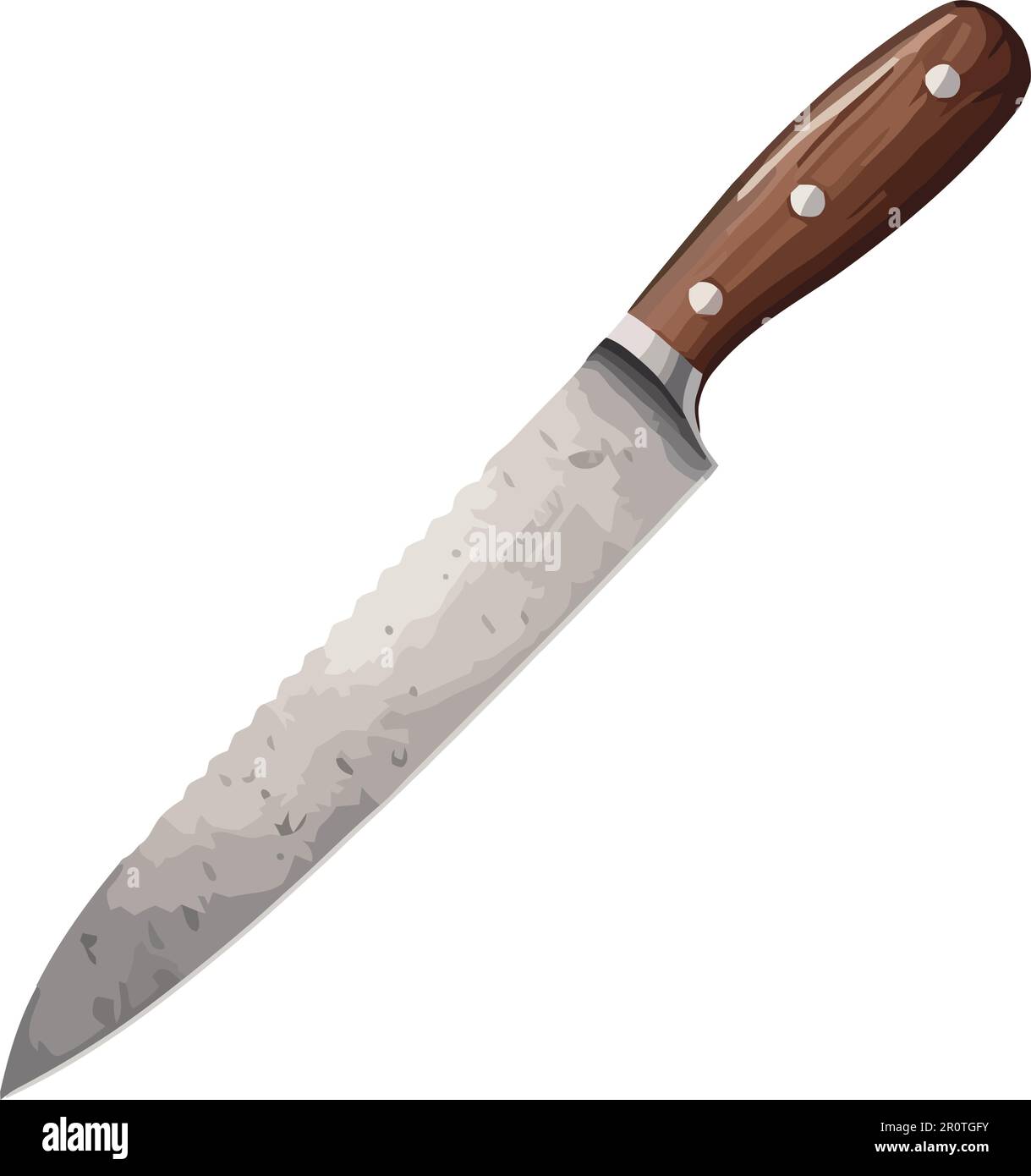 Sharp steel blade handle of metal dagger Stock Vector Image & Art - Alamy