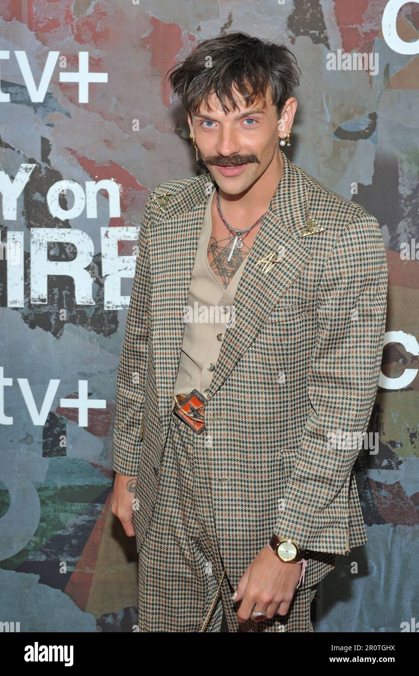New York, USA. 09th May, 2023. Max Milner attends the premiere of City on Fire at Alamo ...