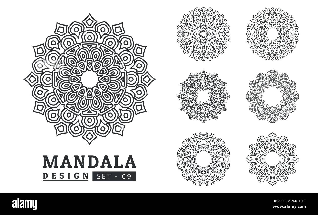 Mandala simple designs hi-res stock photography and images - Alamy