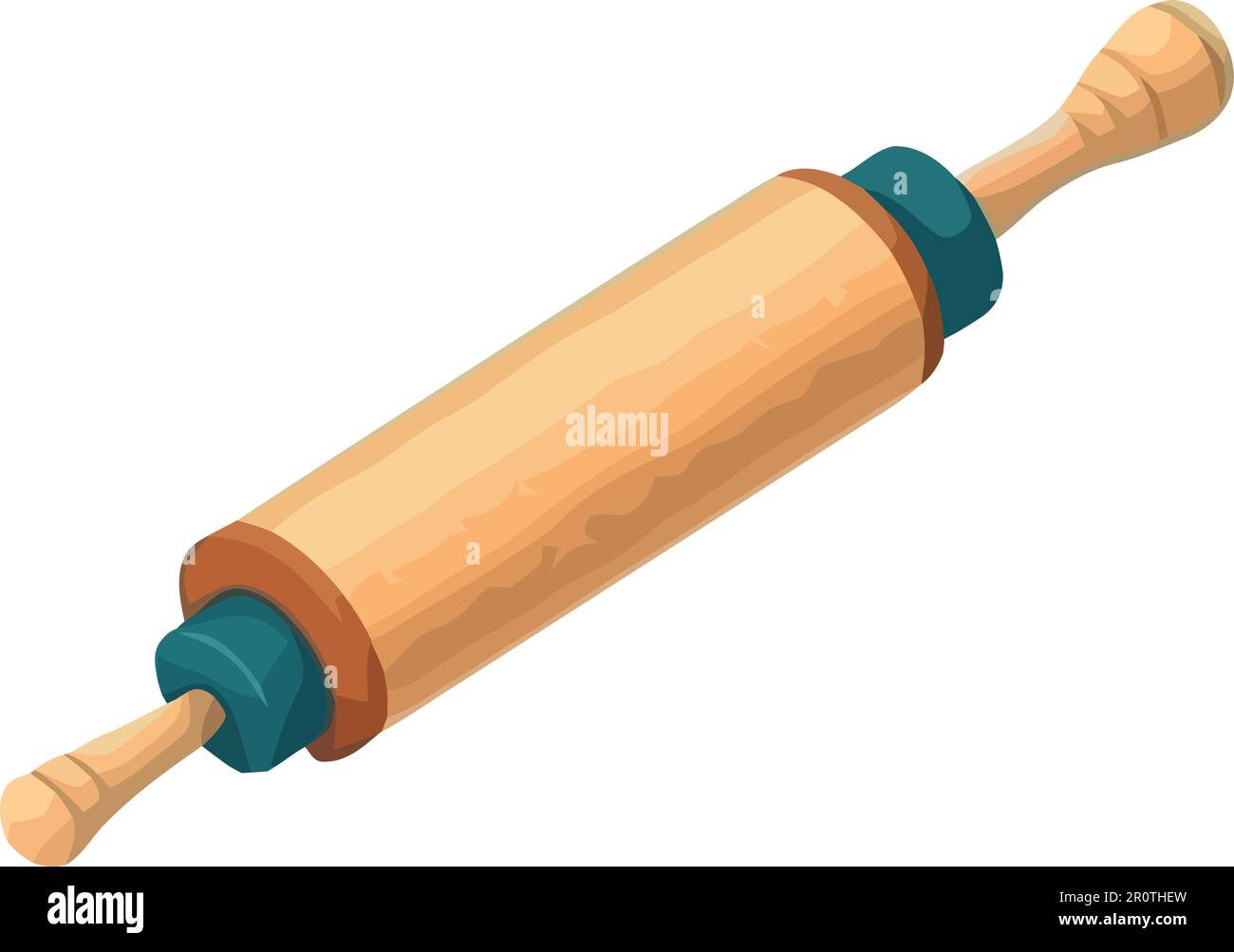 Rolling pin in cartoon Cut Out Stock Images & Pictures - Alamy