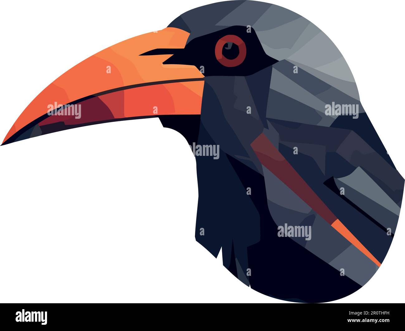 raven face animal Stock Vector Image & Art - Alamy