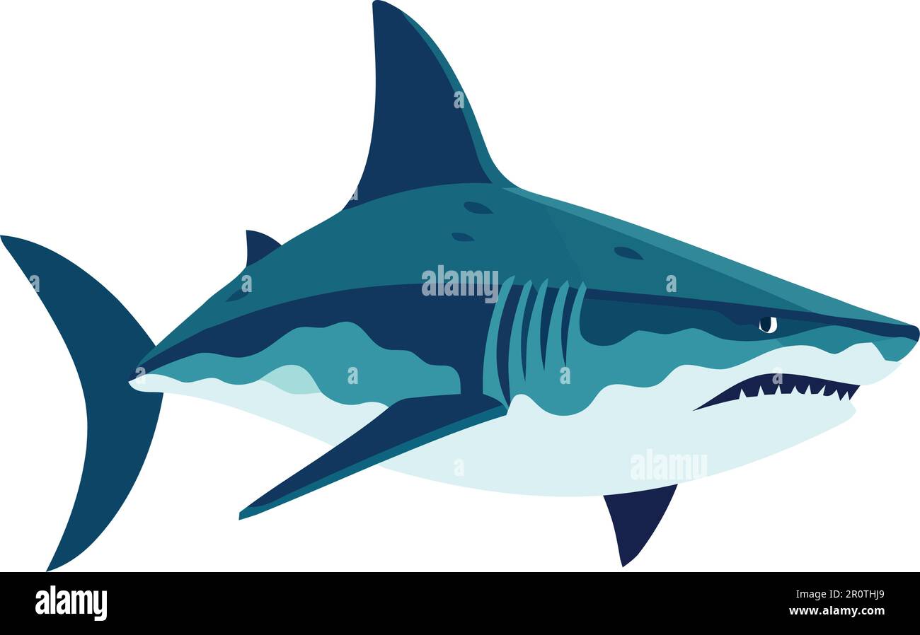 Furious fish with sharp teeth Stock Vector Image & Art - Alamy
