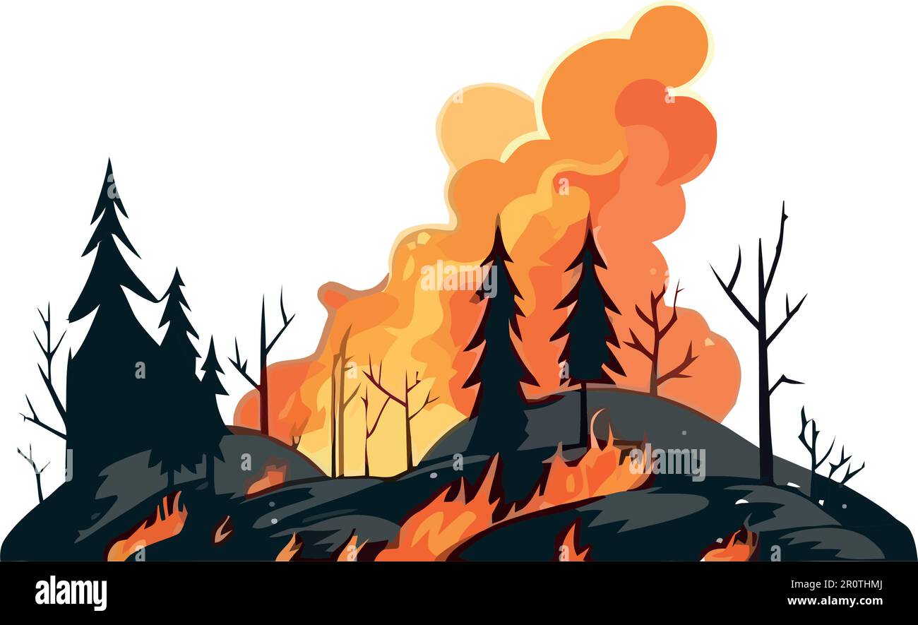 forests burning design Stock Vector Image & Art - Alamy