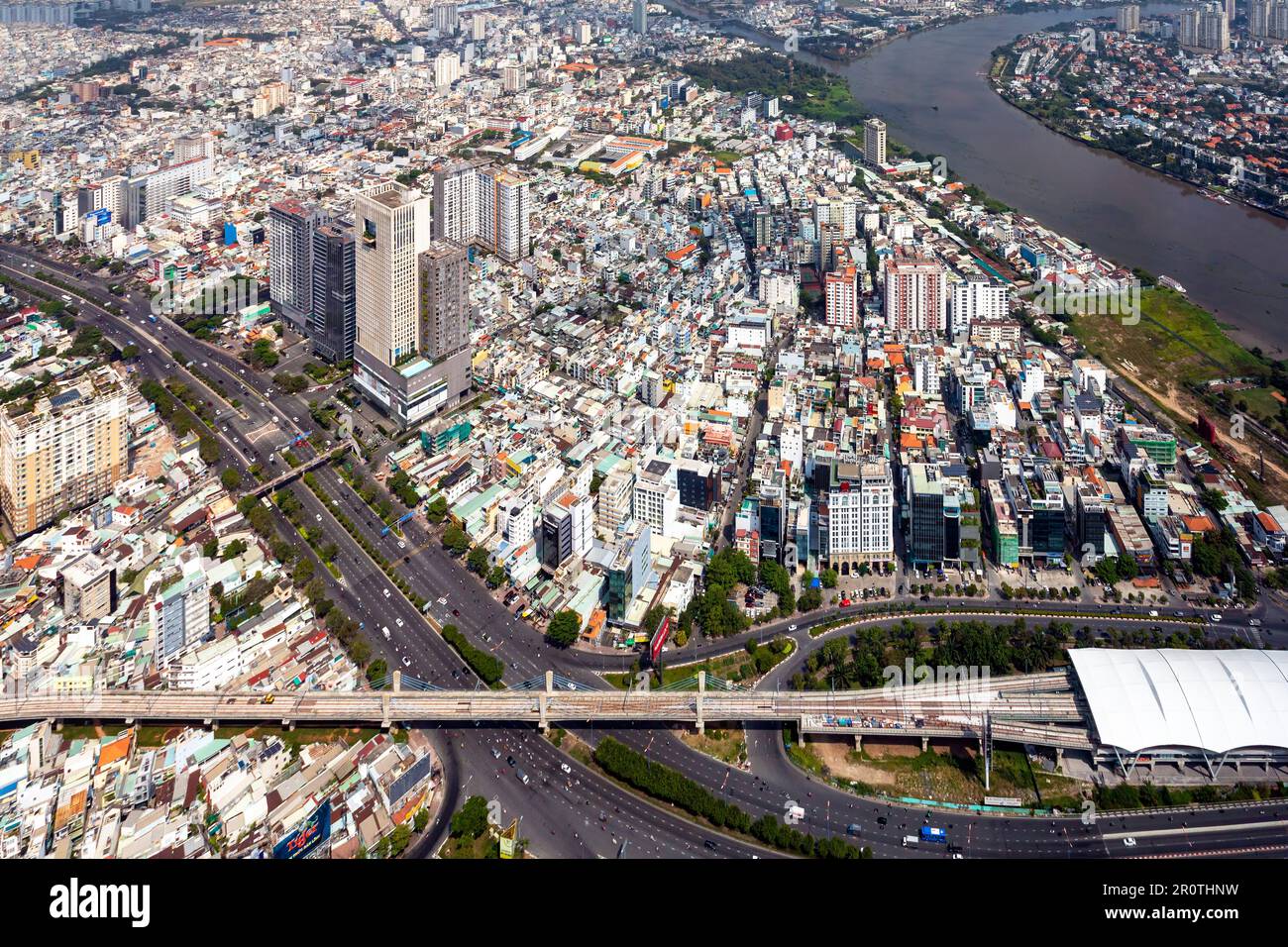 Aerial view from Landmark 81 observation deck, Ho Chi Minh City ...