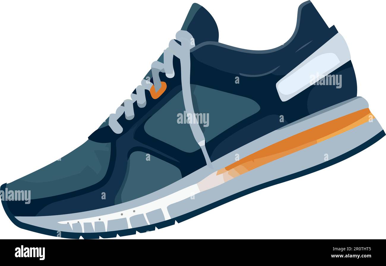 Blue sports shoe design modern Stock Vector Image & Art - Alamy