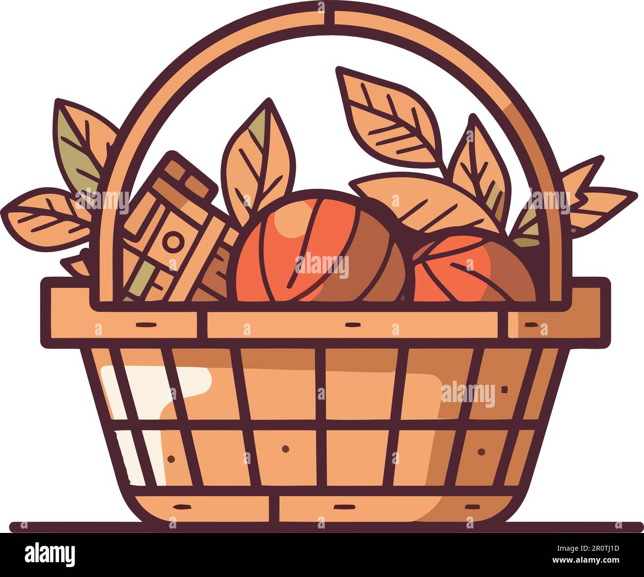 Cute tomato basket cartoon Cut Out Stock Images & Pictures - Alamy
