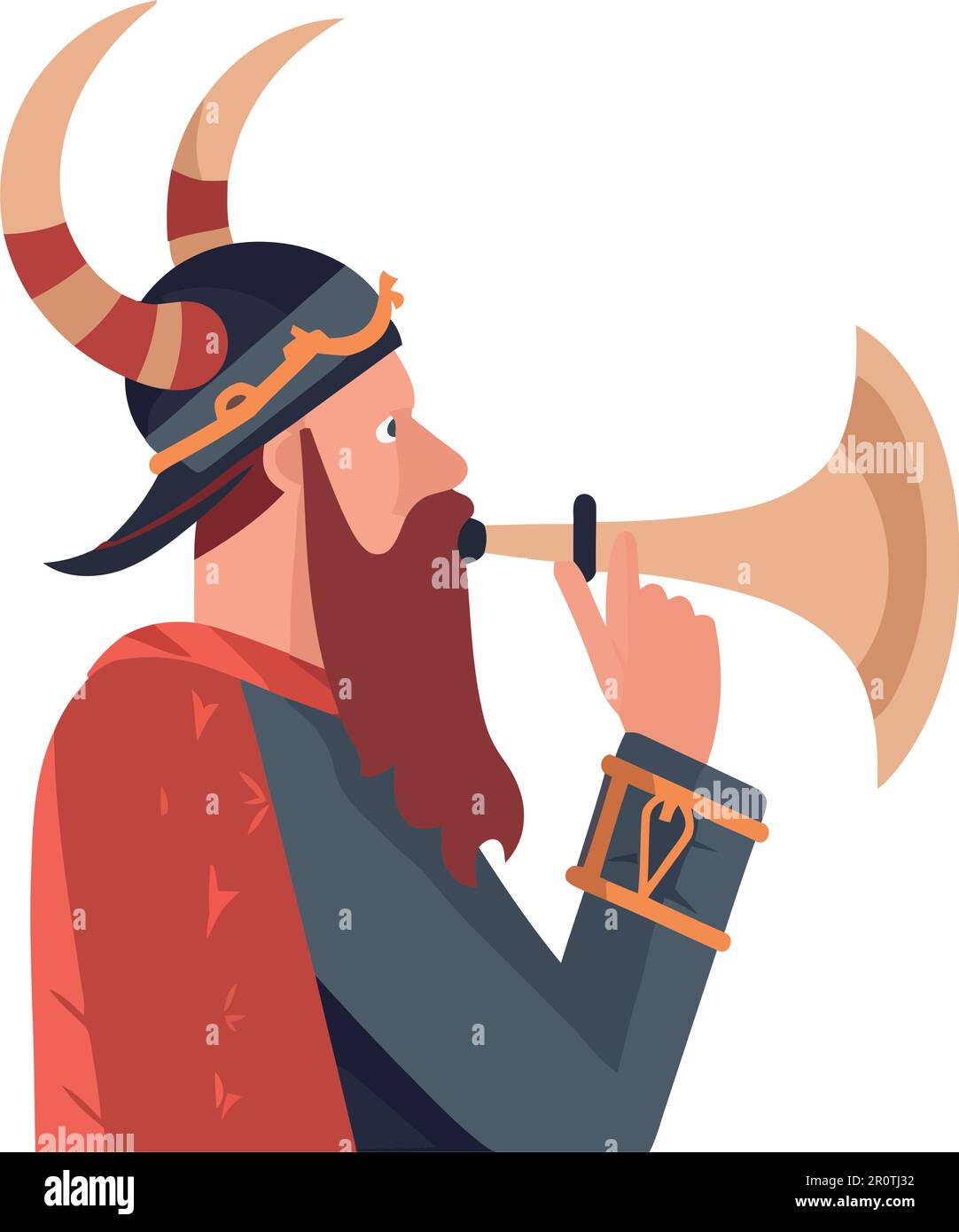 One person playing trumpet in military uniform Stock Vector Image & Art ...