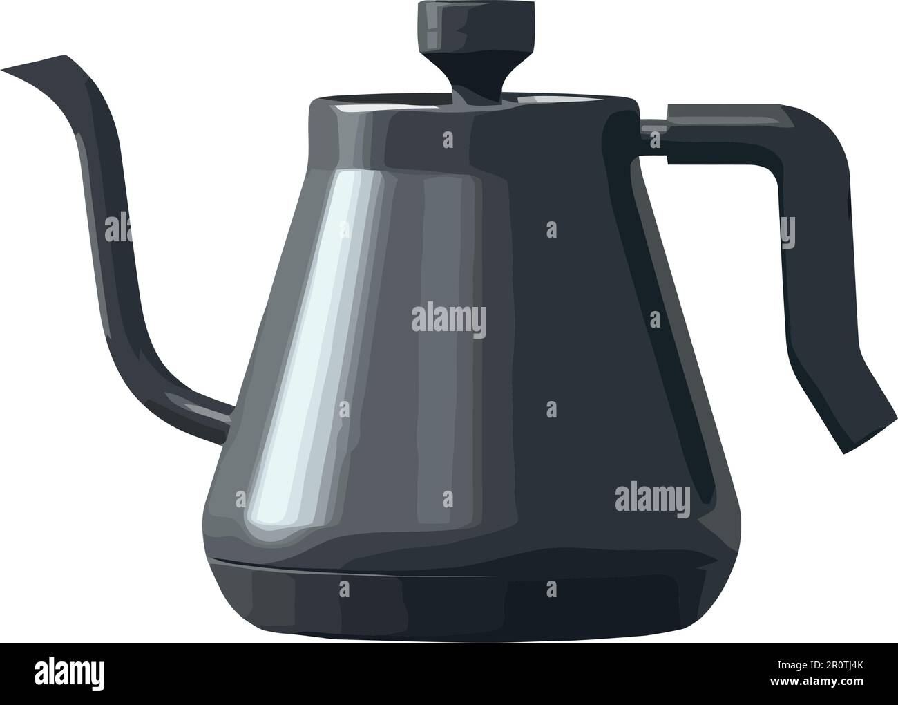 Shiny metallic teapot Stock Vector Images - Alamy