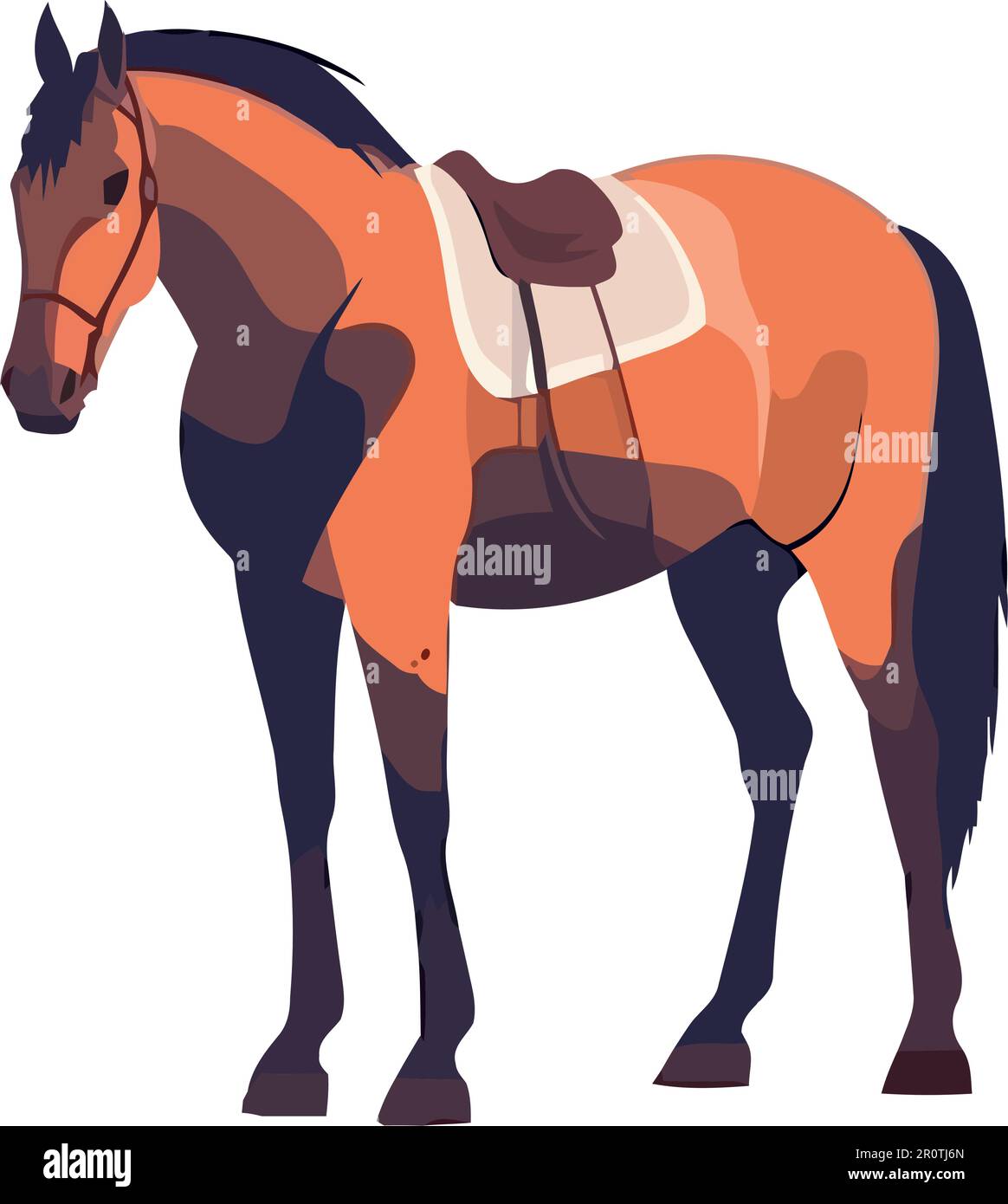 Horse paddock race Stock Vector Images - Alamy