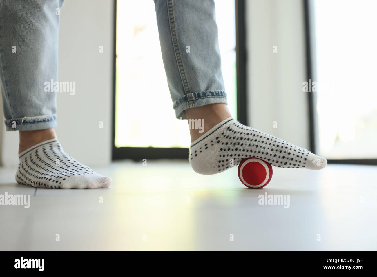 Massaging feet ball hi-res stock photography and images - Alamy