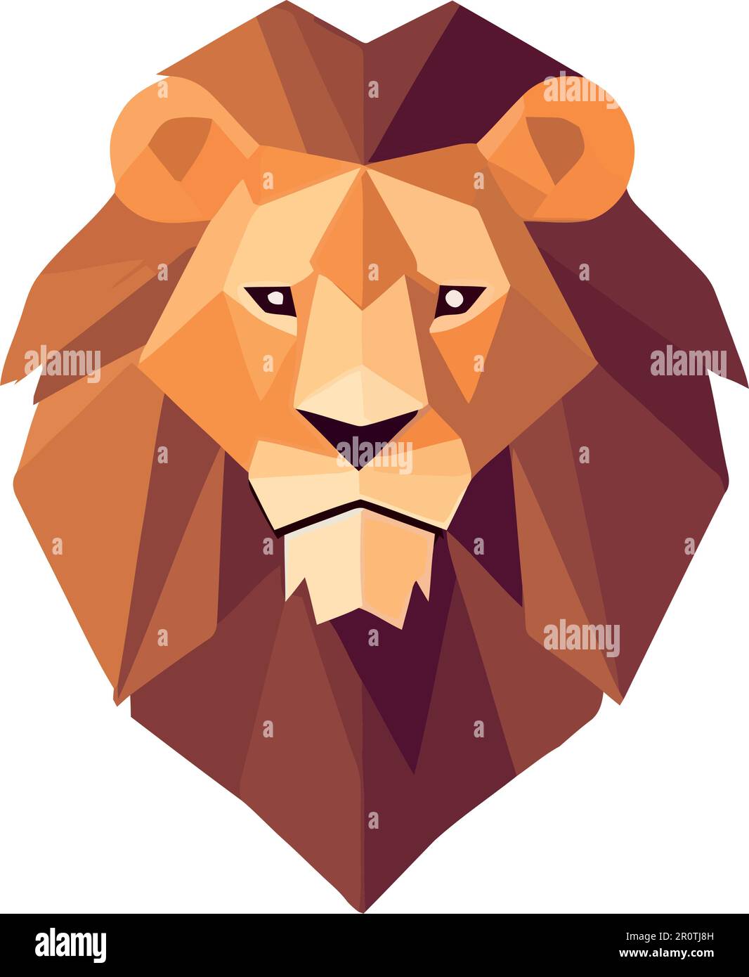 Lion face design illustration Stock Vector Image & Art - Alamy