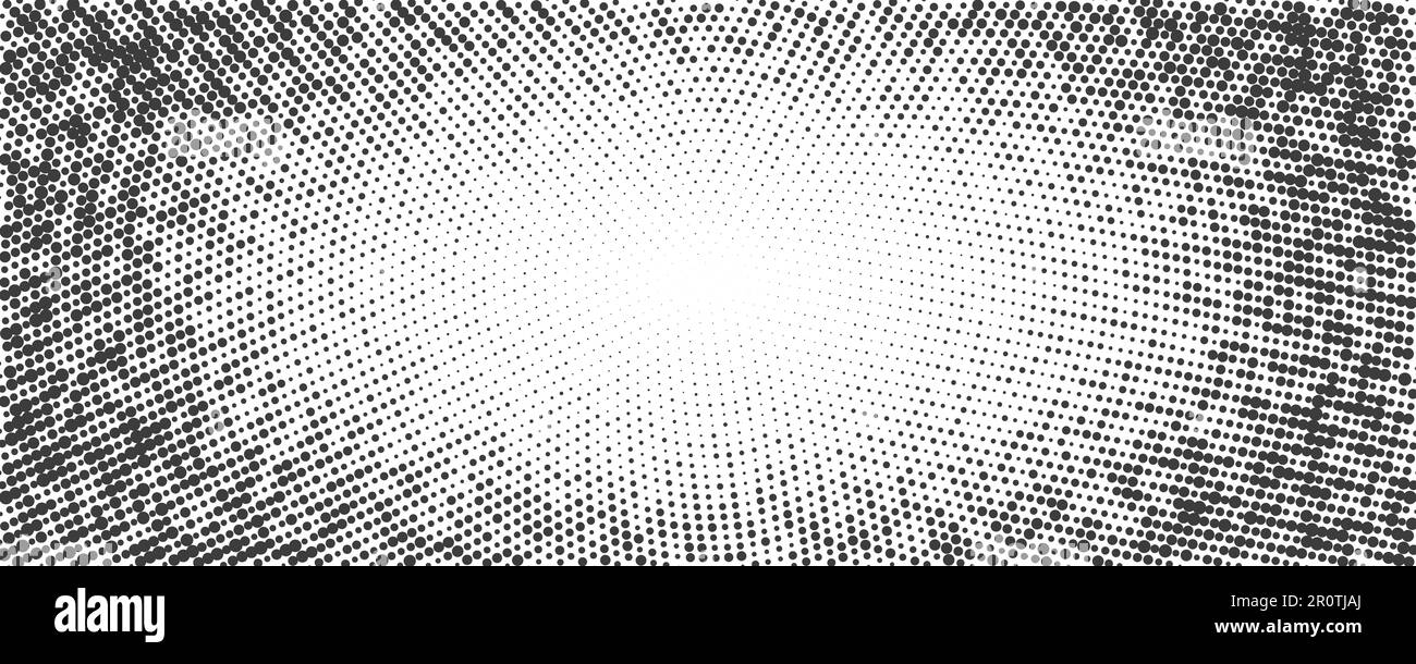 Dotted background. Abstract halftone concentric pattern. Gradient ...