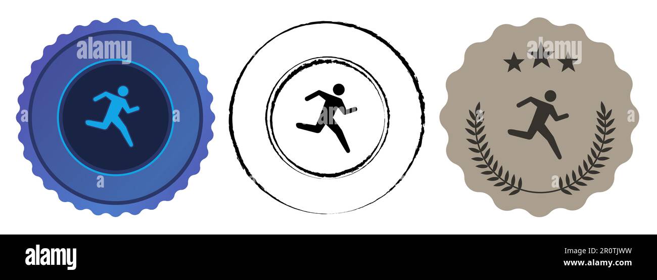 Running marathon sprint competition sport medal championship winner ...