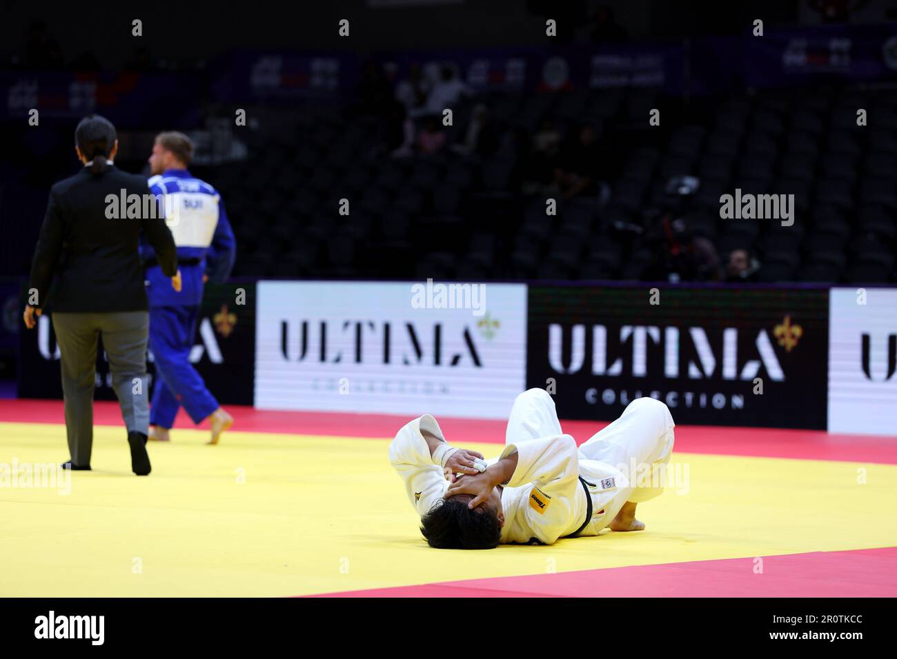 Ali Bin Hamad Al Attiyah Arena, Doha, Qatar. 9th May, 2023. (L-R) Nils Stump (SUI), Soichi ...