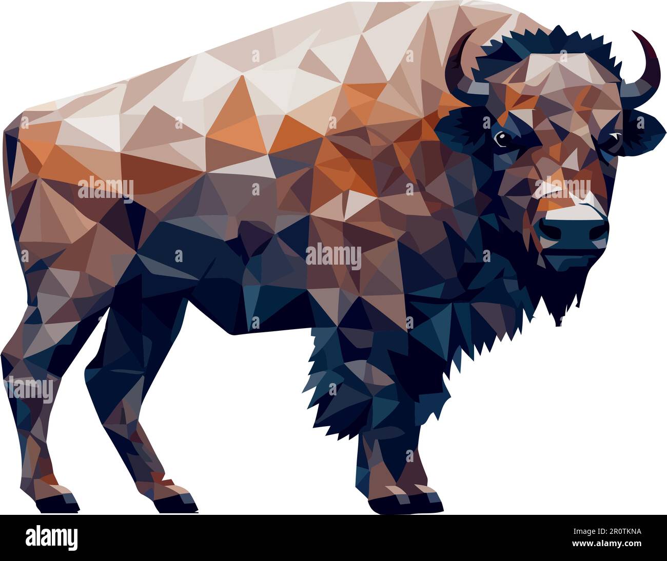 Cow silhouette standing on grass low outline Stock Vector Image & Art ...