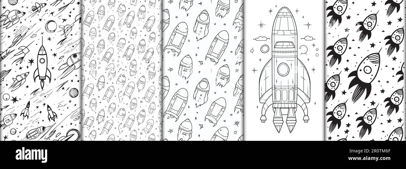 Space rocket ship wallpaper background hi-res stock photography and ...