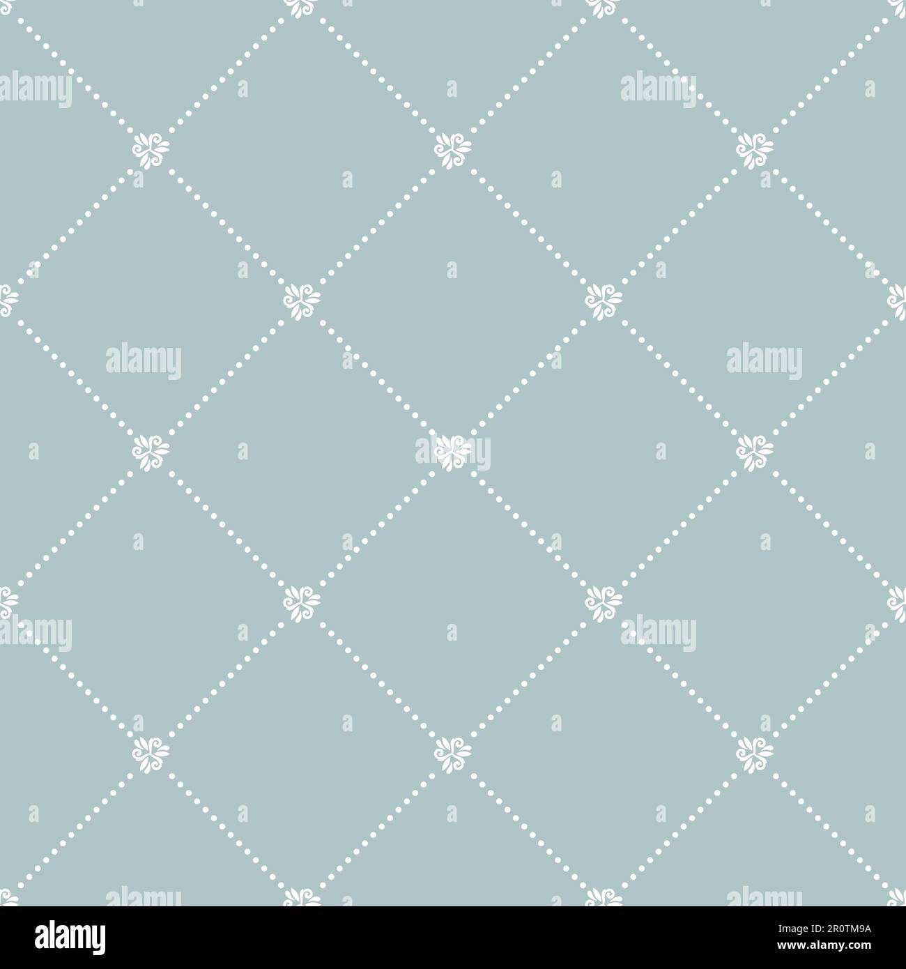 Geometric dotted blue and white pattern. Seamless abstract dotted ...