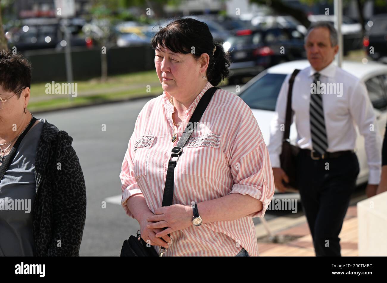 Cornelia Kohl, (centre) mother of victim Jennifer Kohl is seen outside ...