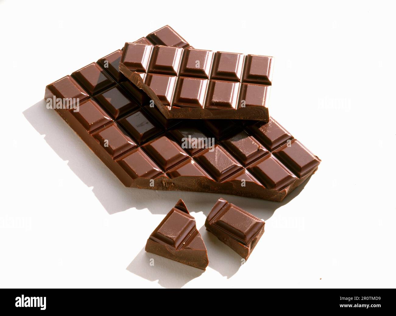 Bar of plain chocolate Stock Photo - Alamy