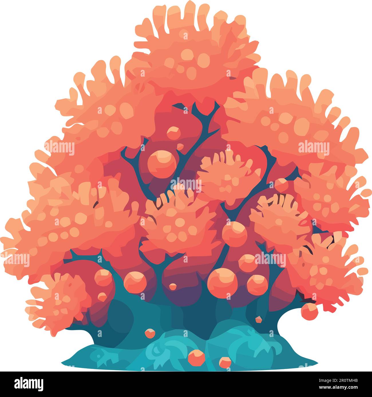 Coral reef cute environment Stock Vector Images - Alamy