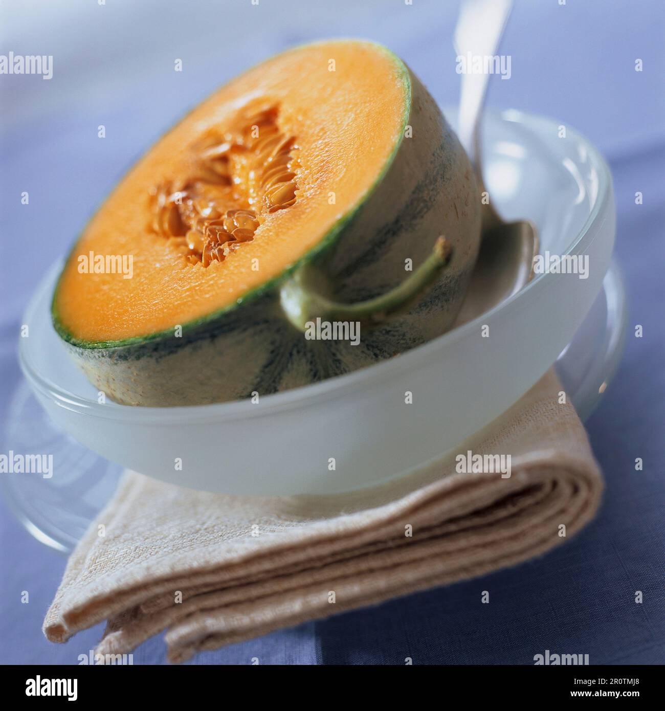Melon cut through hi-res stock photography and images - Alamy